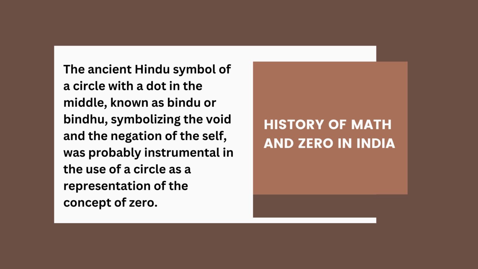 History of Mathematics & Zero in India